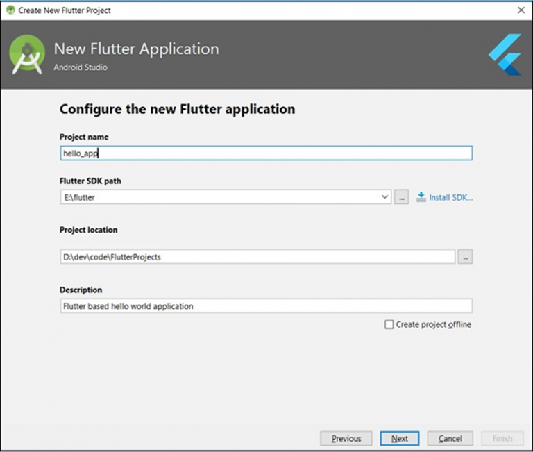 Creating First Flutter App in Android Studio – AndroIndian