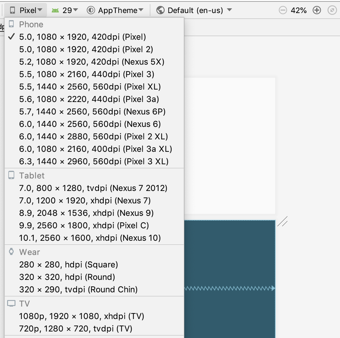 Explore the layout editor – AndroIndian